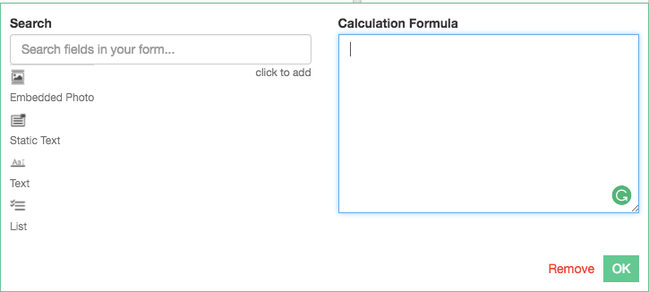 The Calculation Field – FastField Mobile Forms Help Center