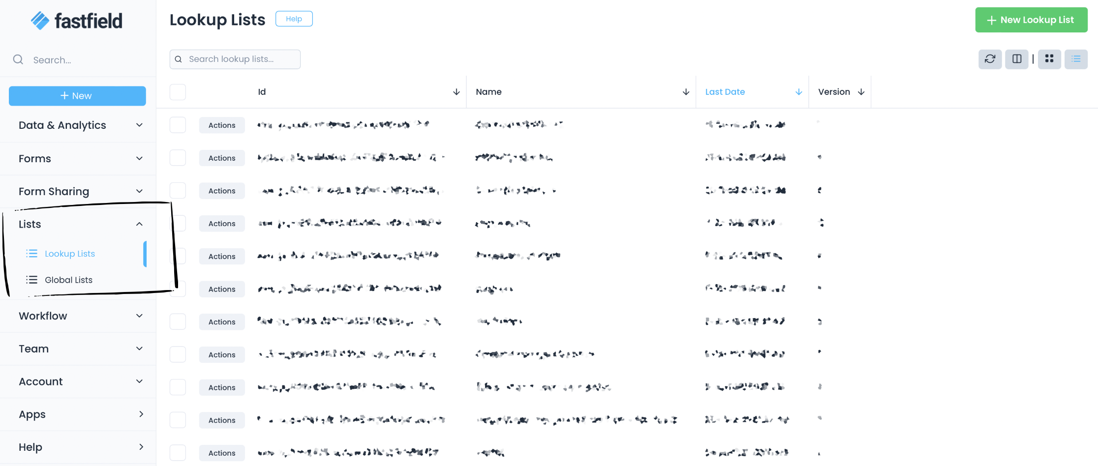 Using List Templates – FastField Mobile Forms Help Center