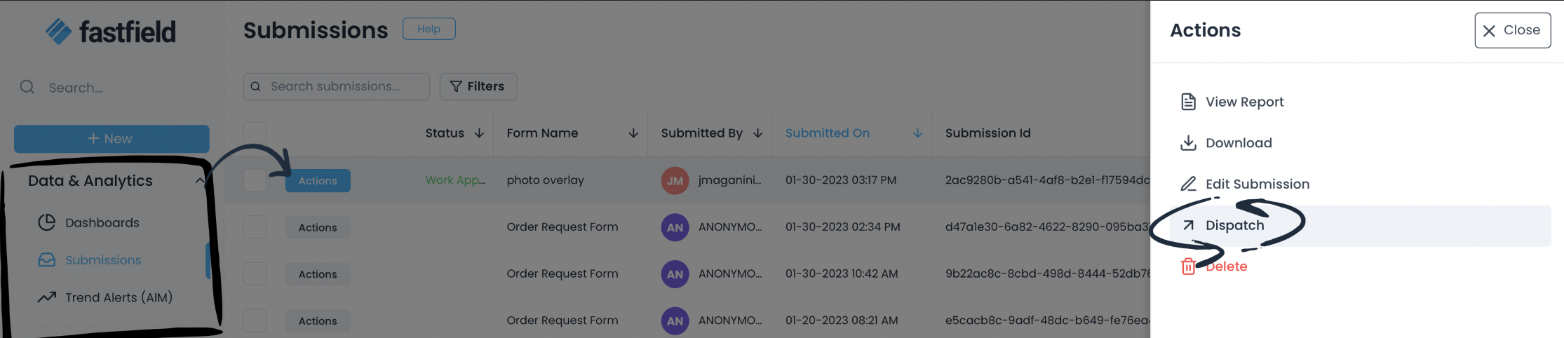 How to Edit or Re-Dispatch a Form Submission After its Initial Completion. – FastField Mobile ...