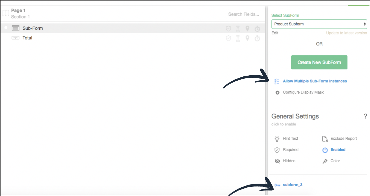 How Do I Sum Values Across Multiple Instances Of A Subform Fastfield Mobile Forms Help Center