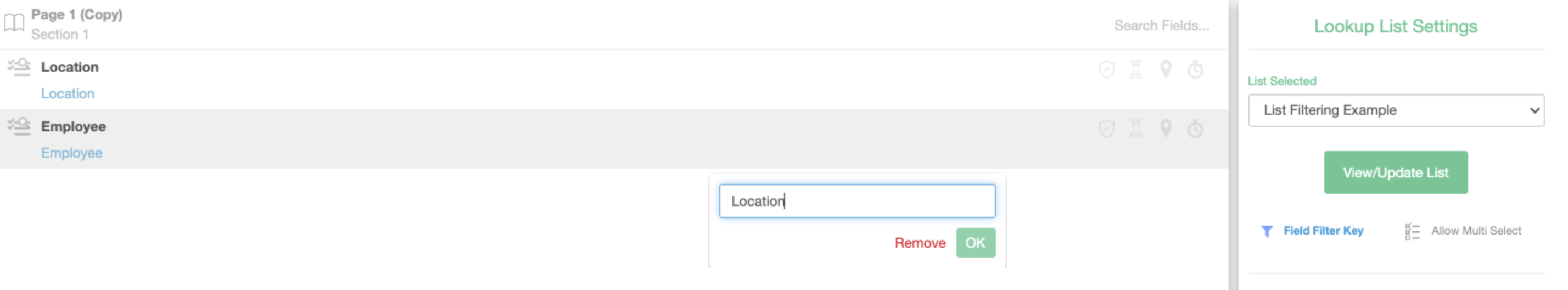 List Filtering By Another List – FastField Mobile Forms Help Center
