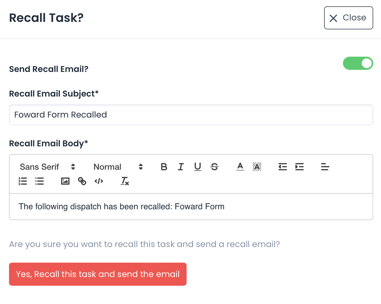 How to Recall a Task Form – FastField Mobile Forms Help Center