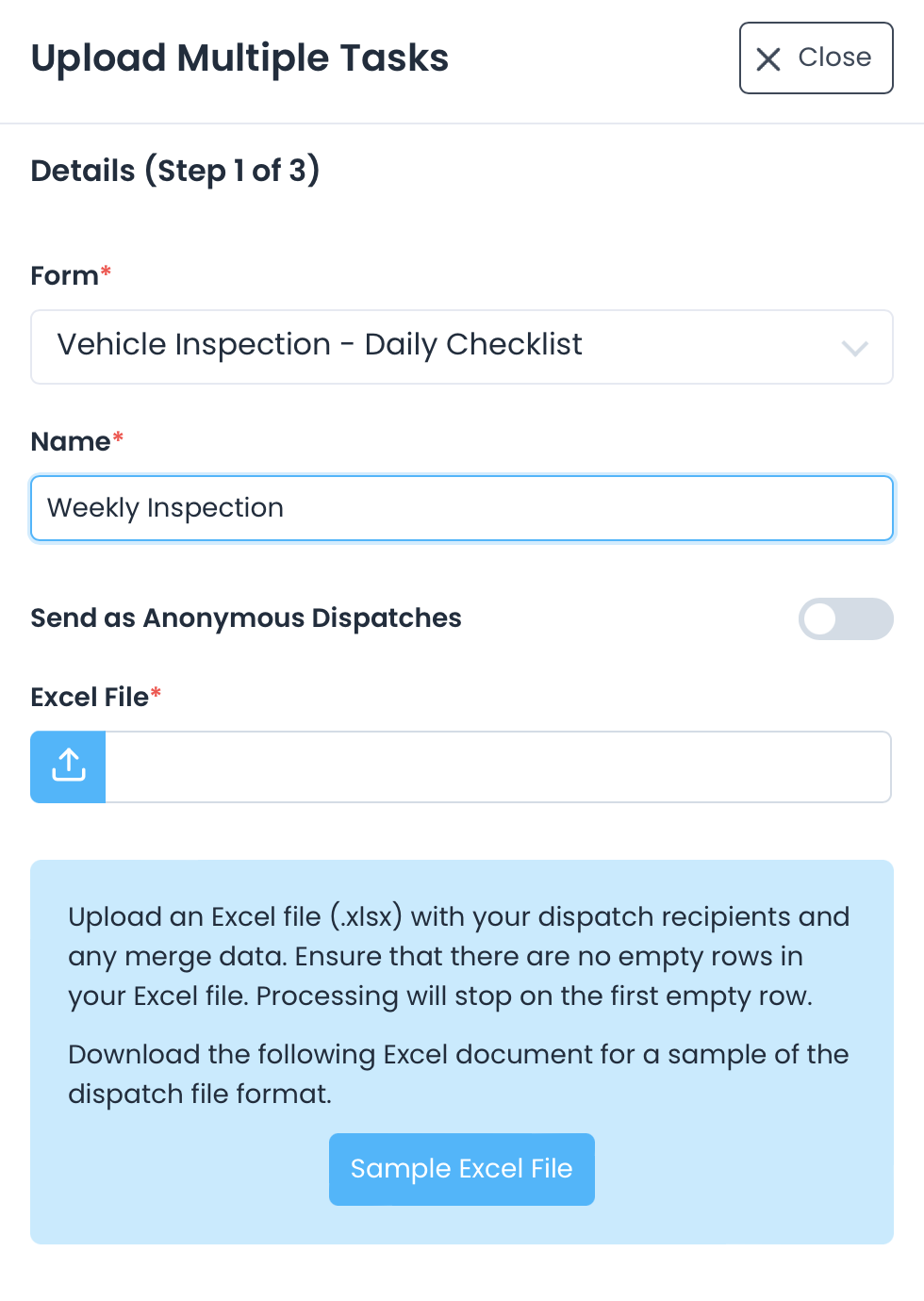 Uploading Multiple Tasks Fastfield Mobile Forms Help Center