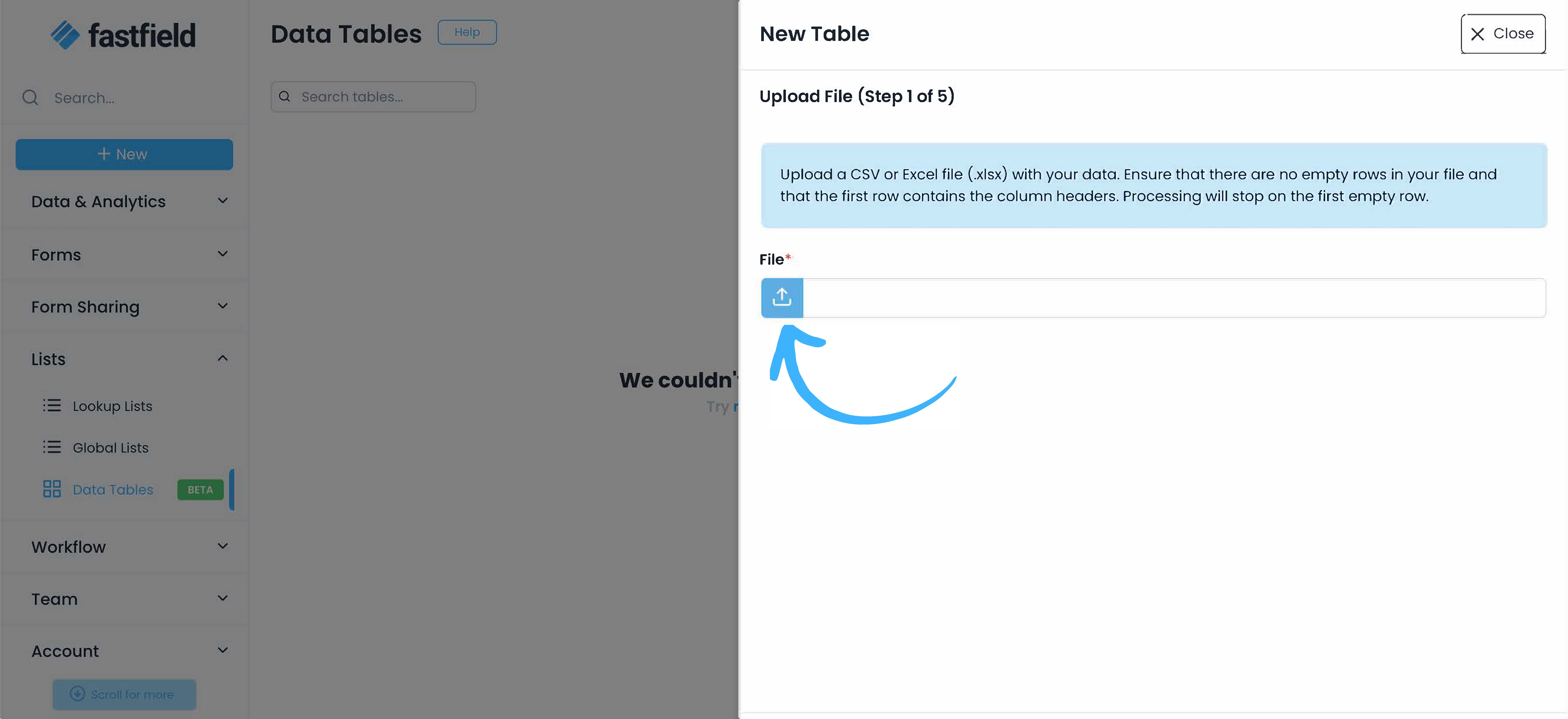 Data Tables – FastField Mobile Forms Help Center