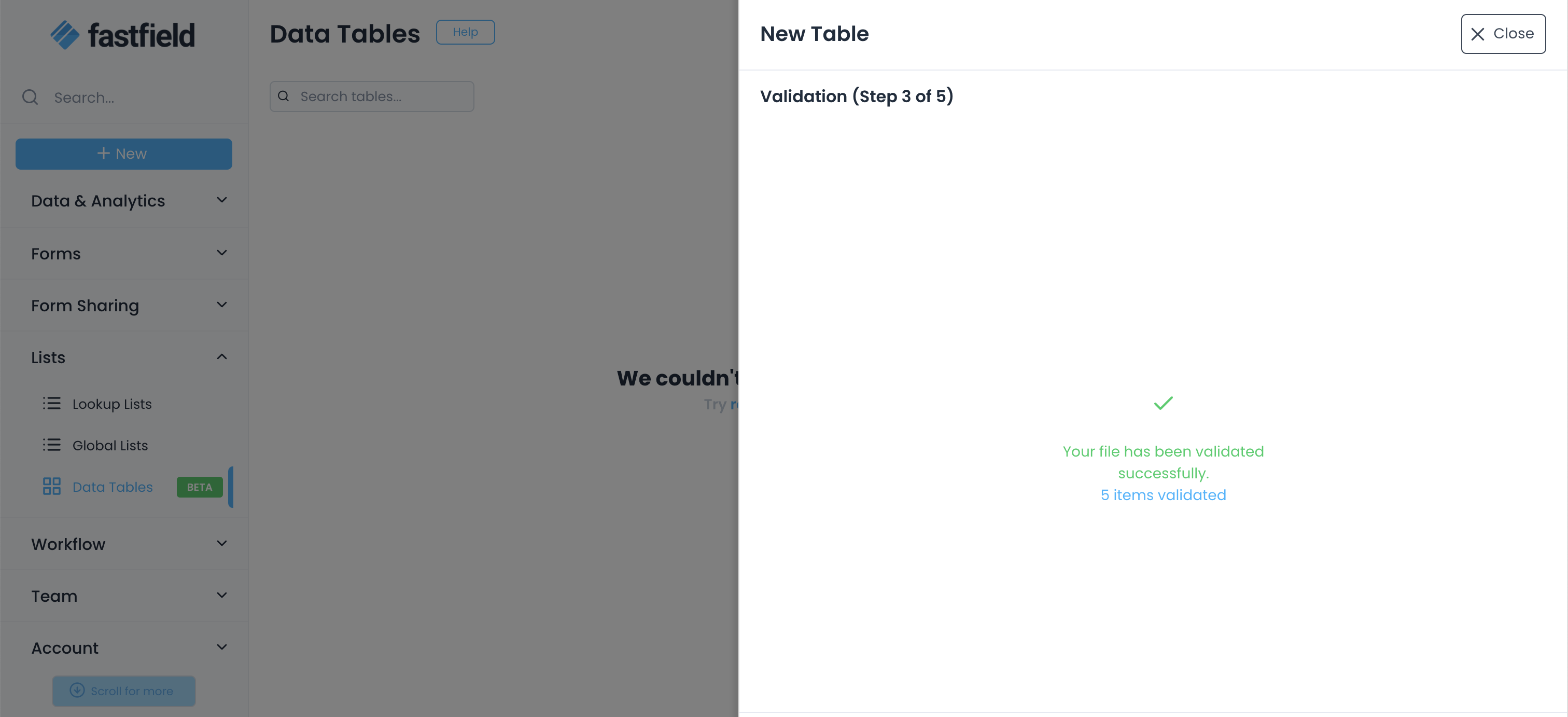 Data Tables – FastField Mobile Forms Help Center