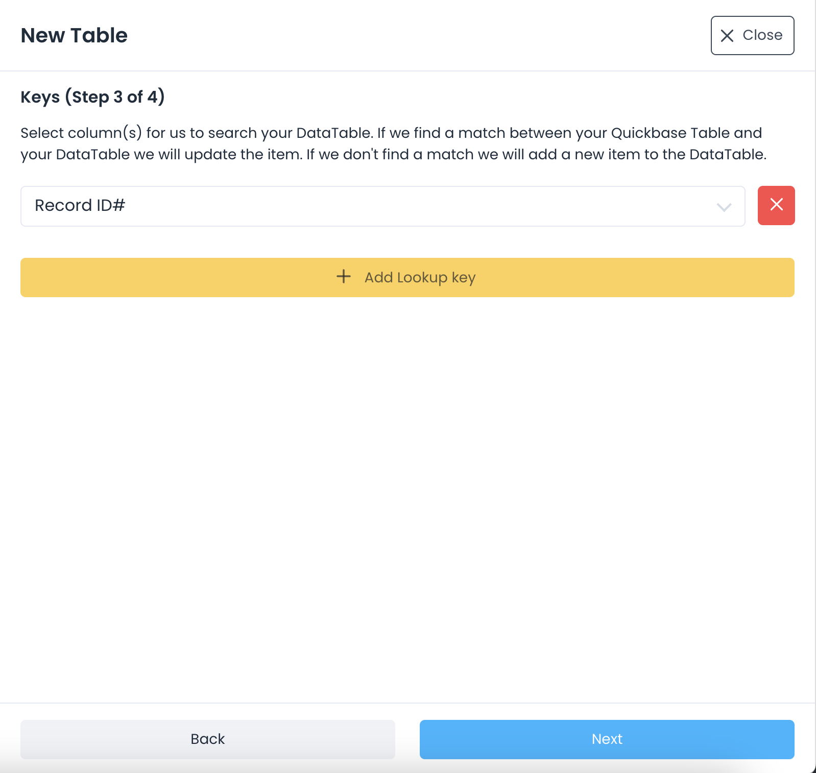 Data Tables: Filtering by Quickbase Records – FastField Mobile Forms Help Center