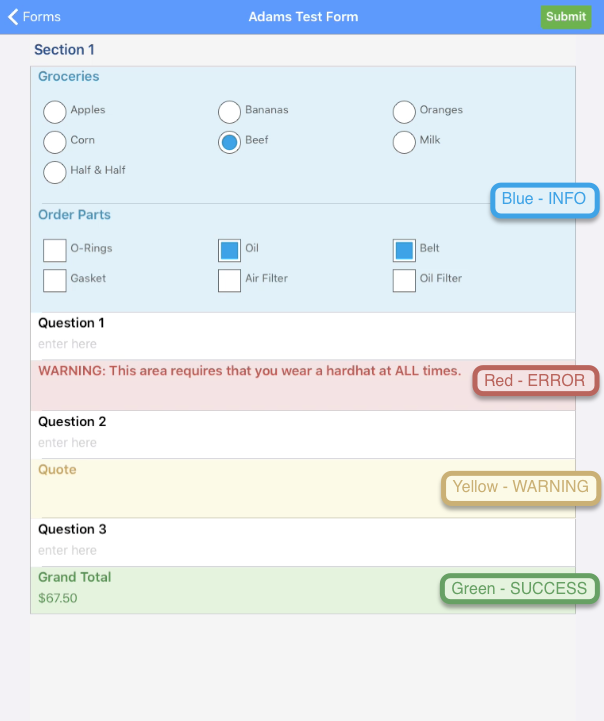 Alert Type (Field Colors) – FastField Mobile Forms Help Center