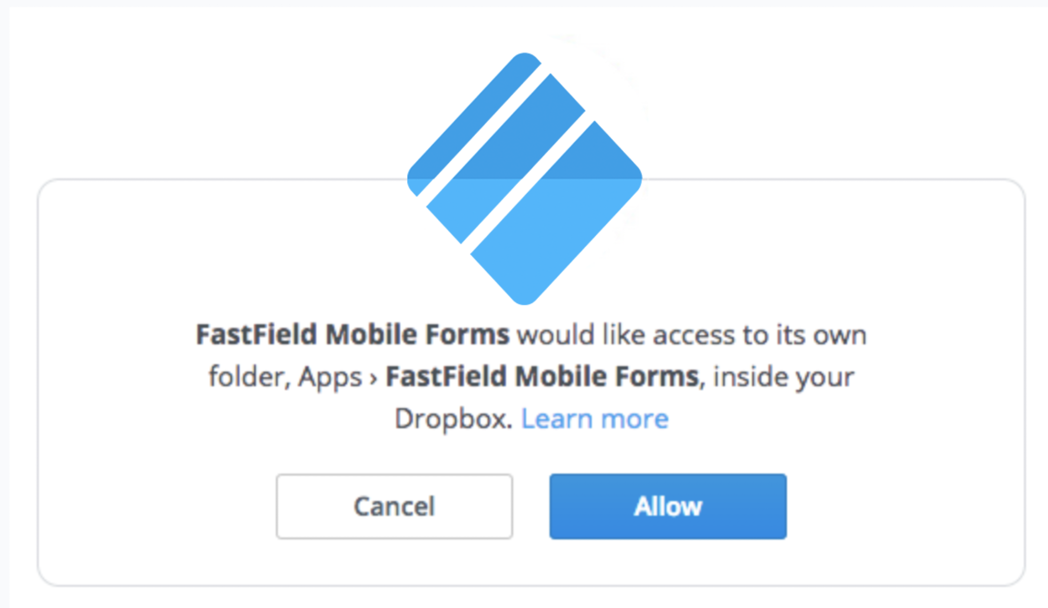 How to configure your form with Dropbox – FastField Mobile Forms Help Center